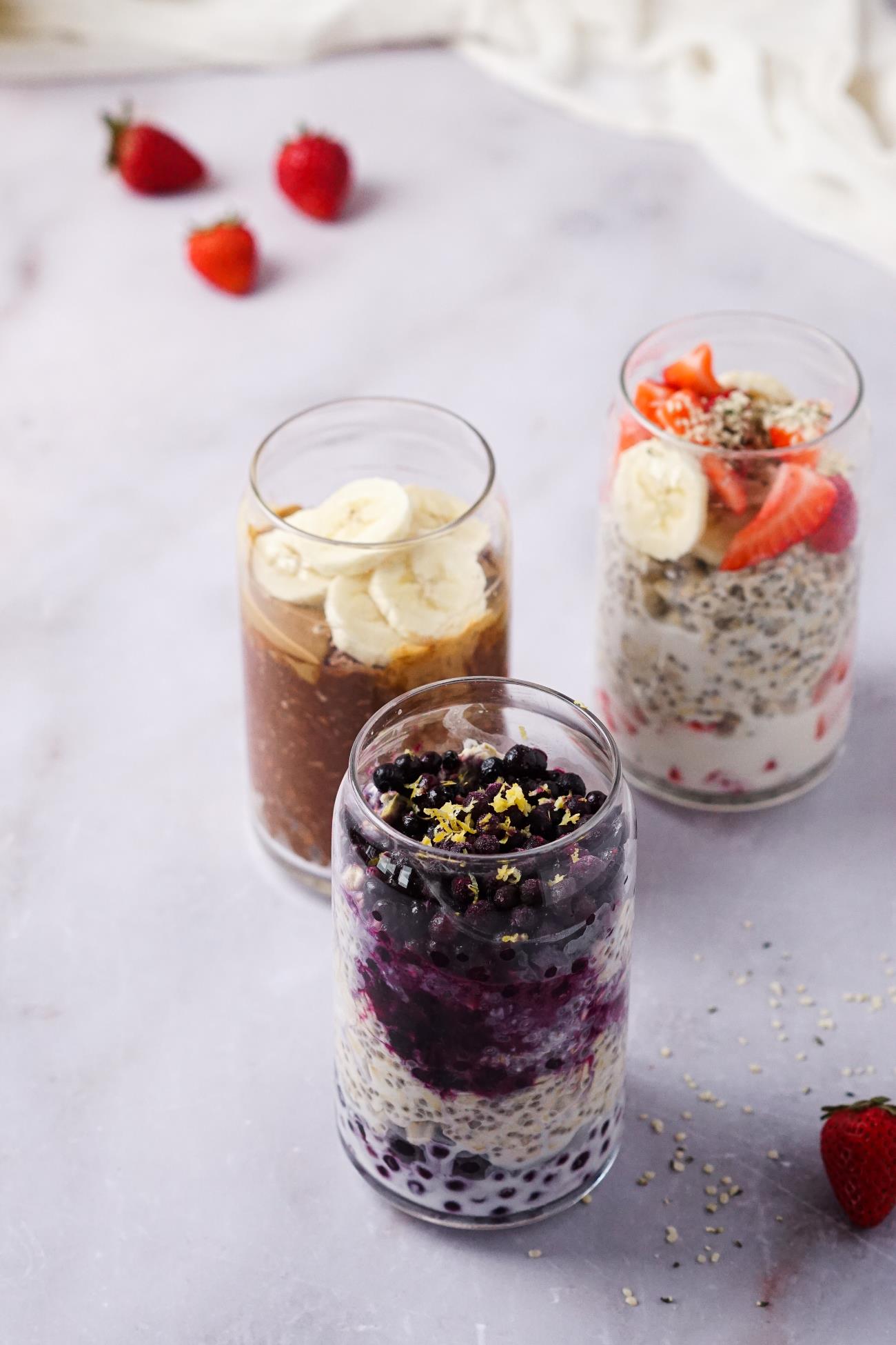 High Protein Overnight Oats with Protein Powder (20+ Grams Protein ...